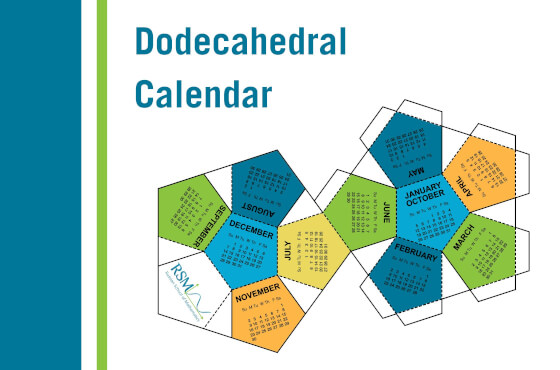 2025 Dodecahedral Calendar (DIY)