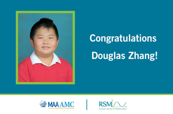 Celebrating Success: Douglas Zhang is RSM’s Youngest USAJMO Qualifier