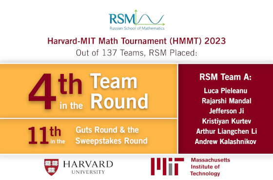 Team RSM places 4th in the Team Round at the HMMT